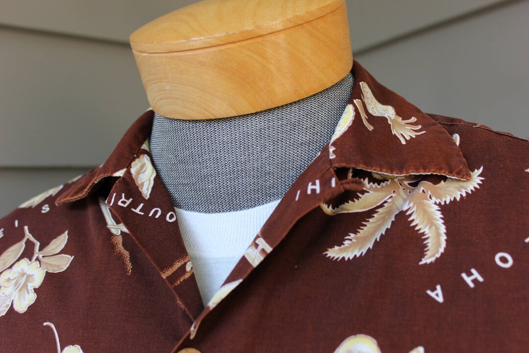 Vintage 1950's 'kilohana' Short Sleeve Hawaiian Shirt. Classic 'hawaii ...