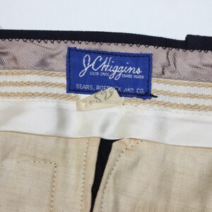Vintage 1950's -J.C. Higgins- Men's Ski Pants. Navy Blue Twill - Wool ...