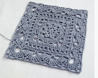 Crochet Pattern Floral Square Baroque Triumph Afghan Block - Etsy