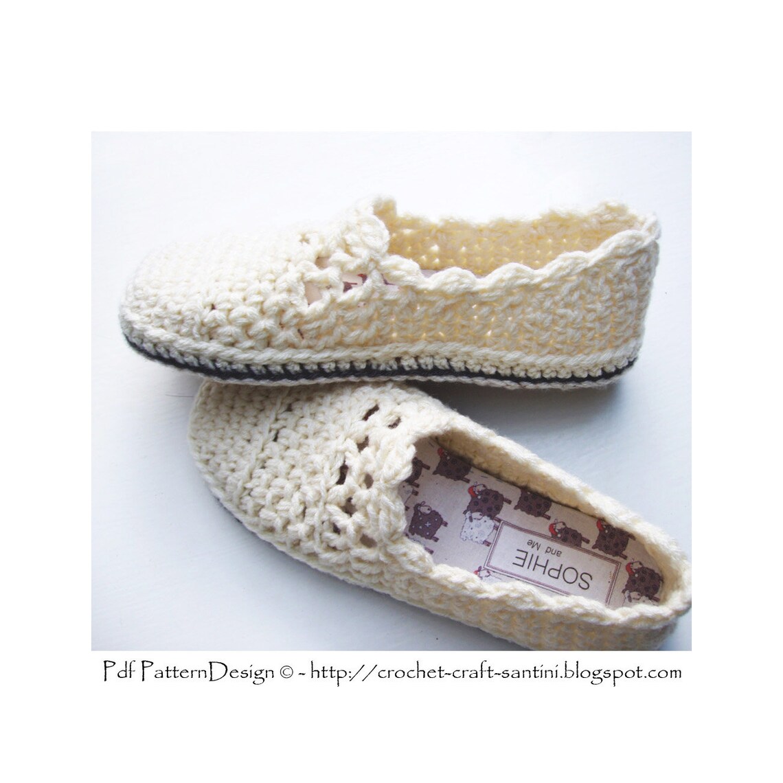 E-BOOK for Lacey Wool Slippers + Crochet-soles - Instant Download-pdf ...