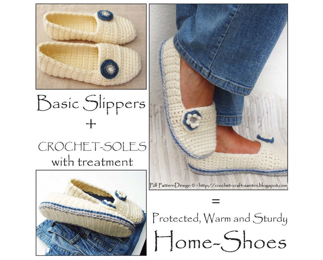 E-BOOK for Wooly Winter Loafers and Crochet-soles Instant Download ...