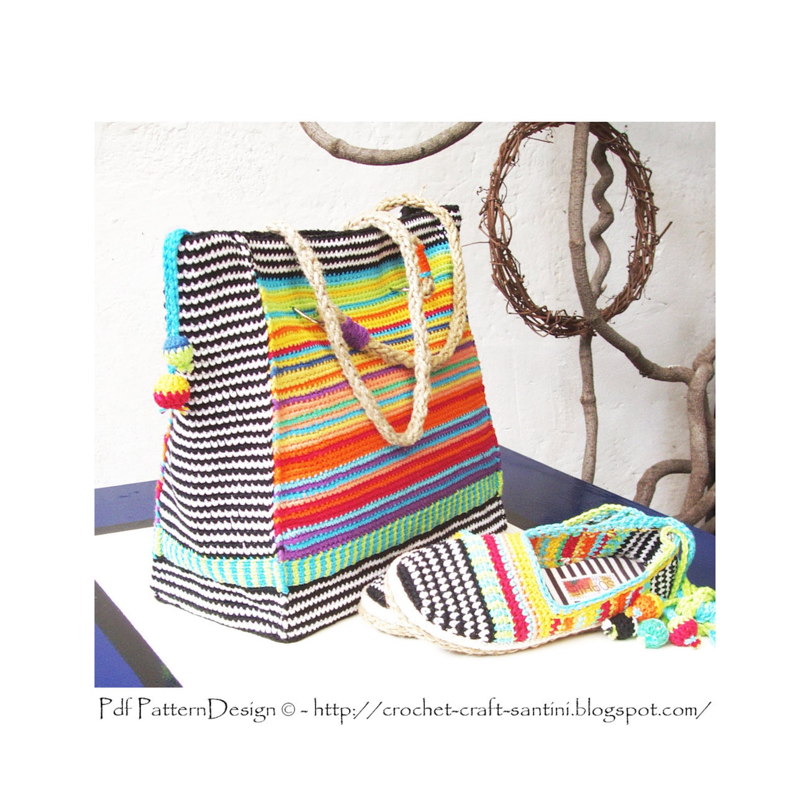 Happy Scrap Crochet Bag - Pattern - Instant Download - Etsy