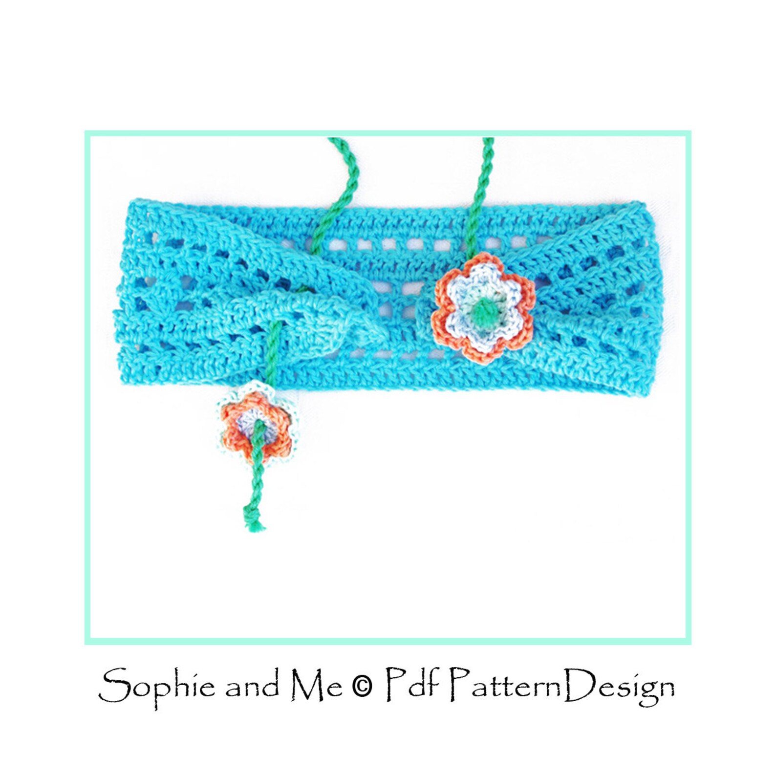 Summer Headband-hairband With Flowers - Baby - Adult Sizes - Crochet ...