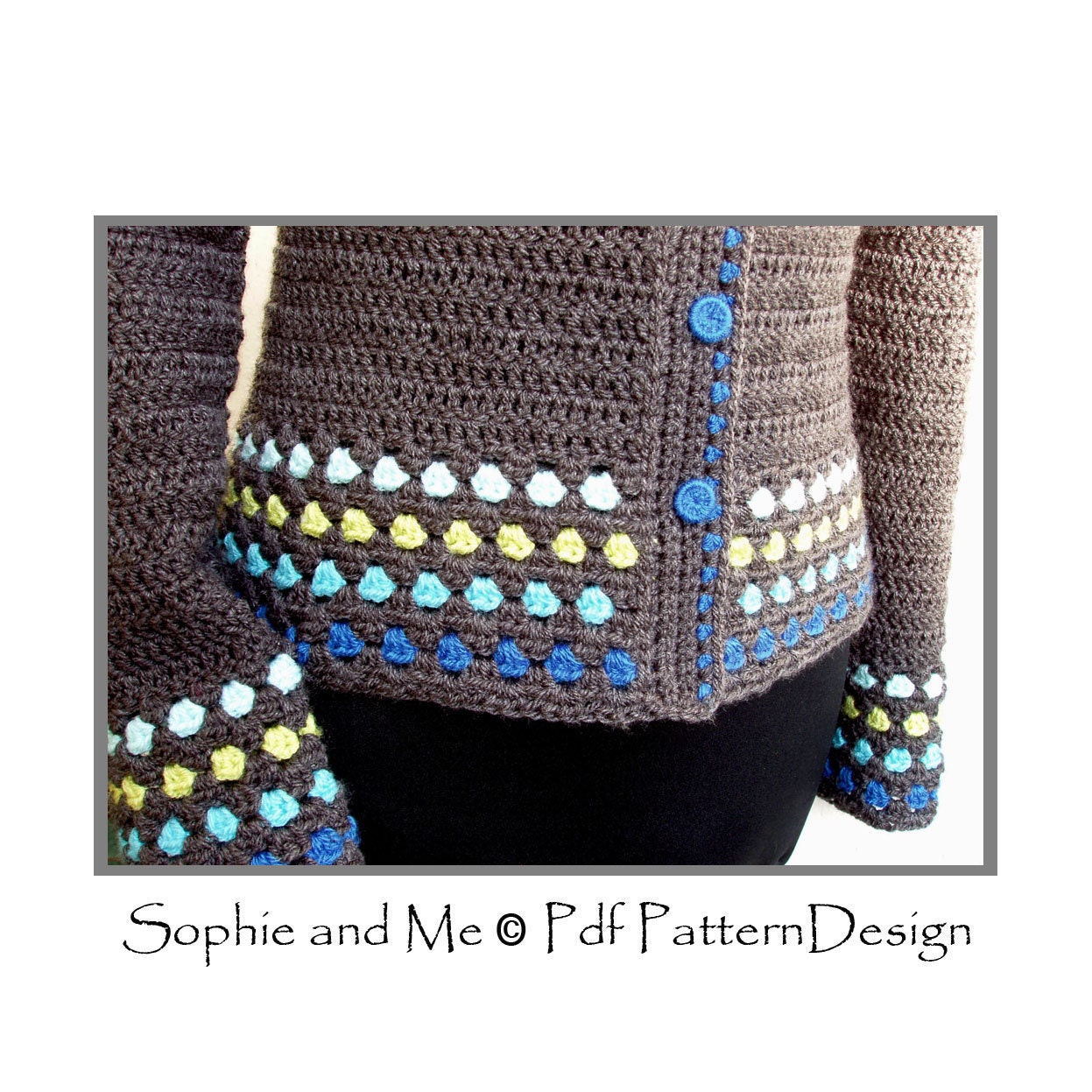 Round Yoke Short Jacket Crochet Pattern Instant Download | Etsy