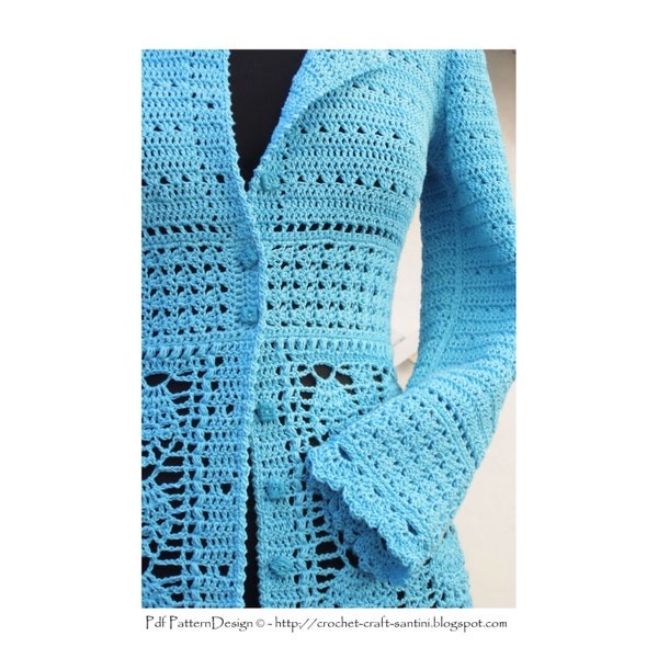 Crochet Lace Jacket - Etsy