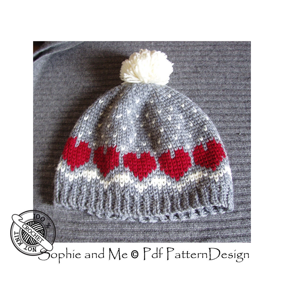 Snow Heart Cap - Crochet Pattern - Instant Download - Etsy