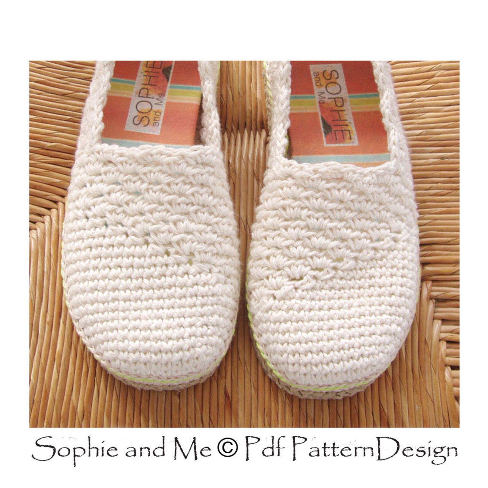 E-book for Slanting Line Slippers Included Cord-soles - Pdf Instant ...