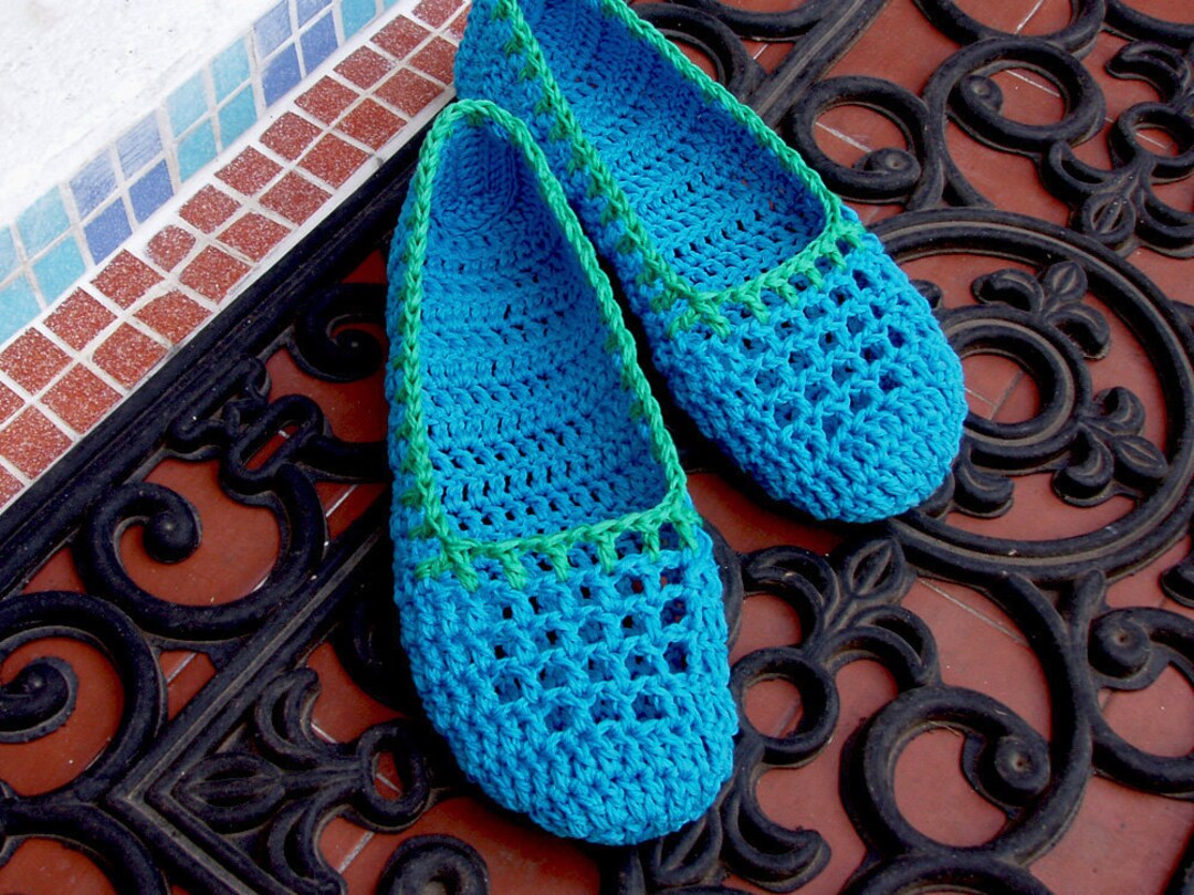 FILET NETTING Home Shoes - Crochet Pattern - Instant Download - Etsy