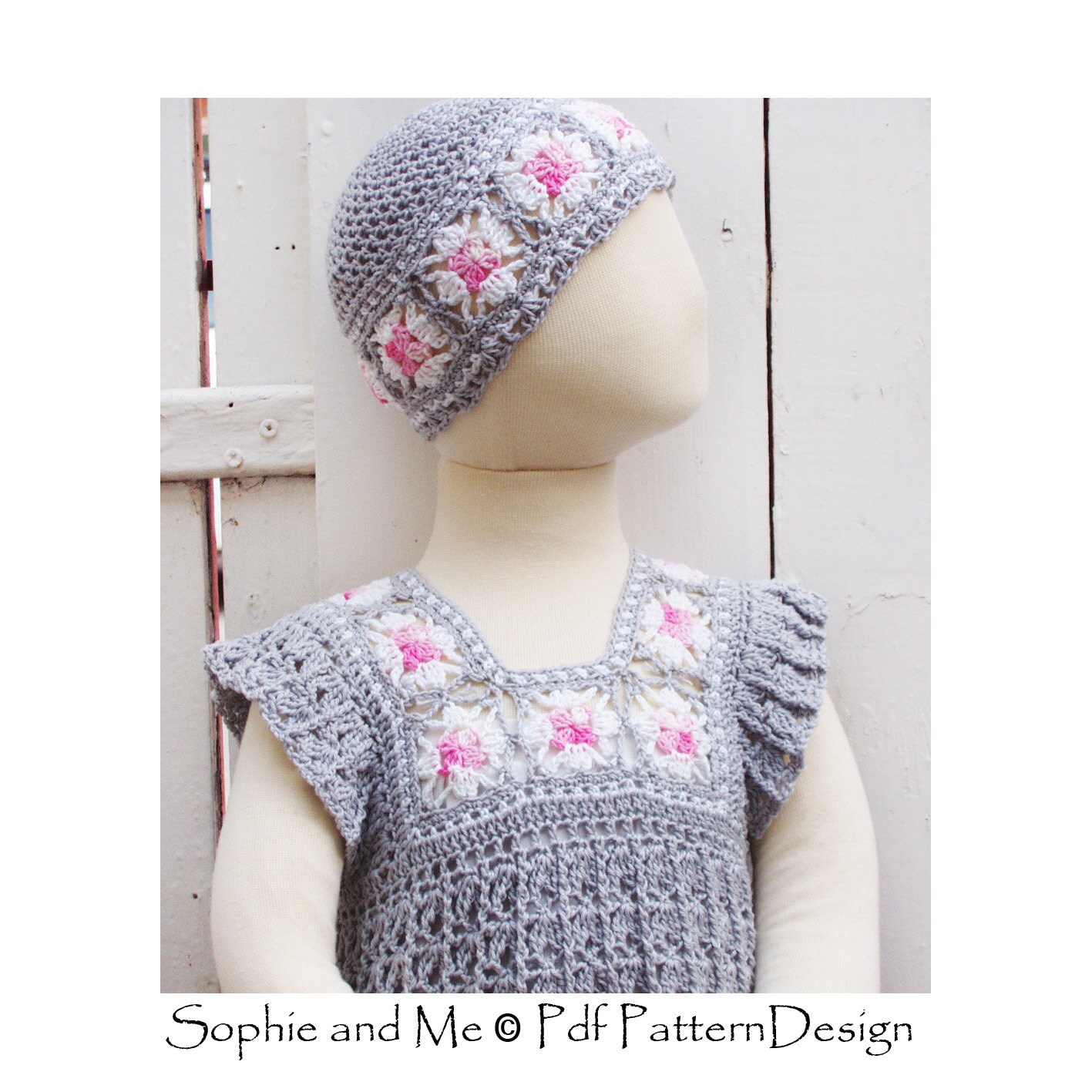 Granny Square Yoke Dress- Crochet Pattern - Instant Download - Etsy ...