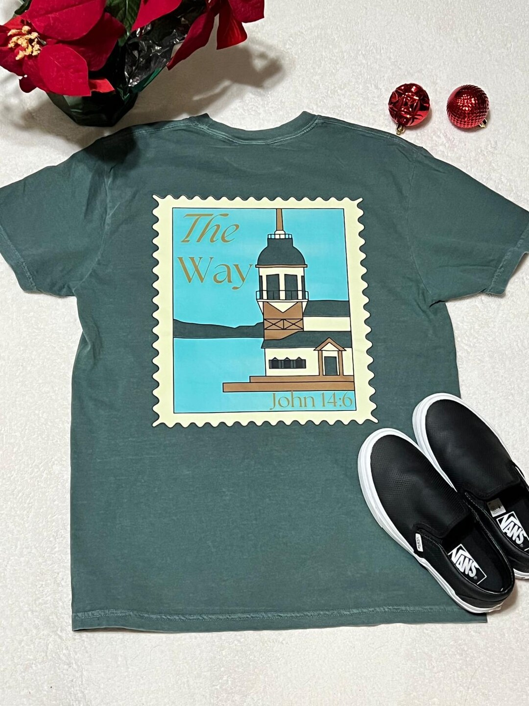 The Way Lighthouse John 14:6 Christian Tee- Christian Apparels - Etsy