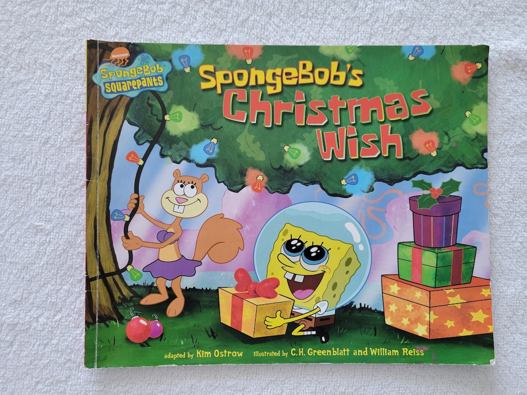 Spongebob’s Christmas Wish, Spongebob Squarepants, Vintage Softcover ...