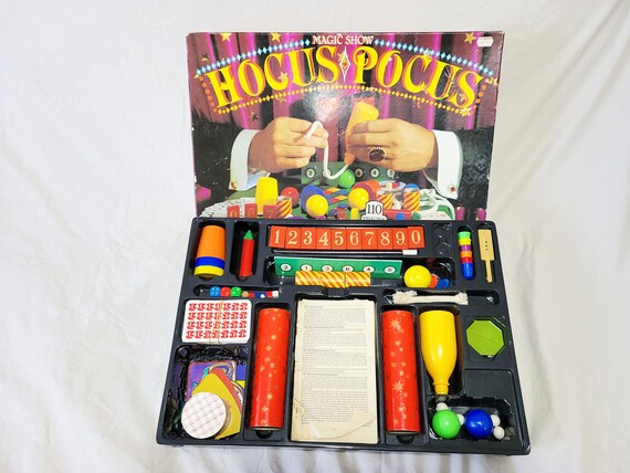Hocus Pocus Vintage Magic Show Kit Game Magician Tricks 1982 - Etsy