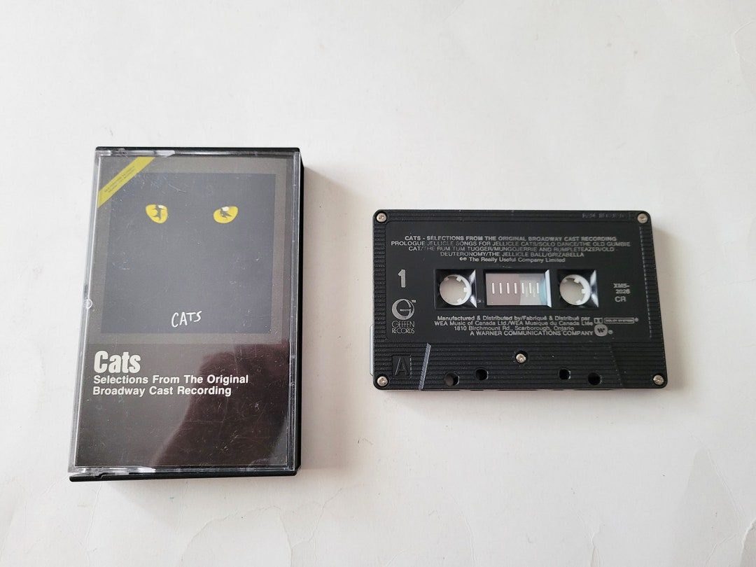 Cats Andrew Lloyd Webber Broadway Musical Cast Vintage Cassette Tape ...