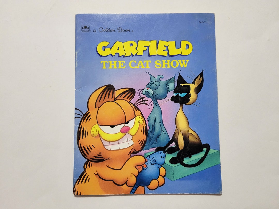 Garfield the Cat Show Vintage Softcover Book 1990 Golden Book Norma ...