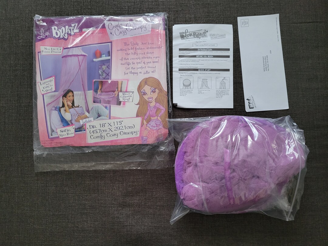 Livin Bratz Comfy Cozy Canopy Purple Pink Collapsible 18 X - Etsy