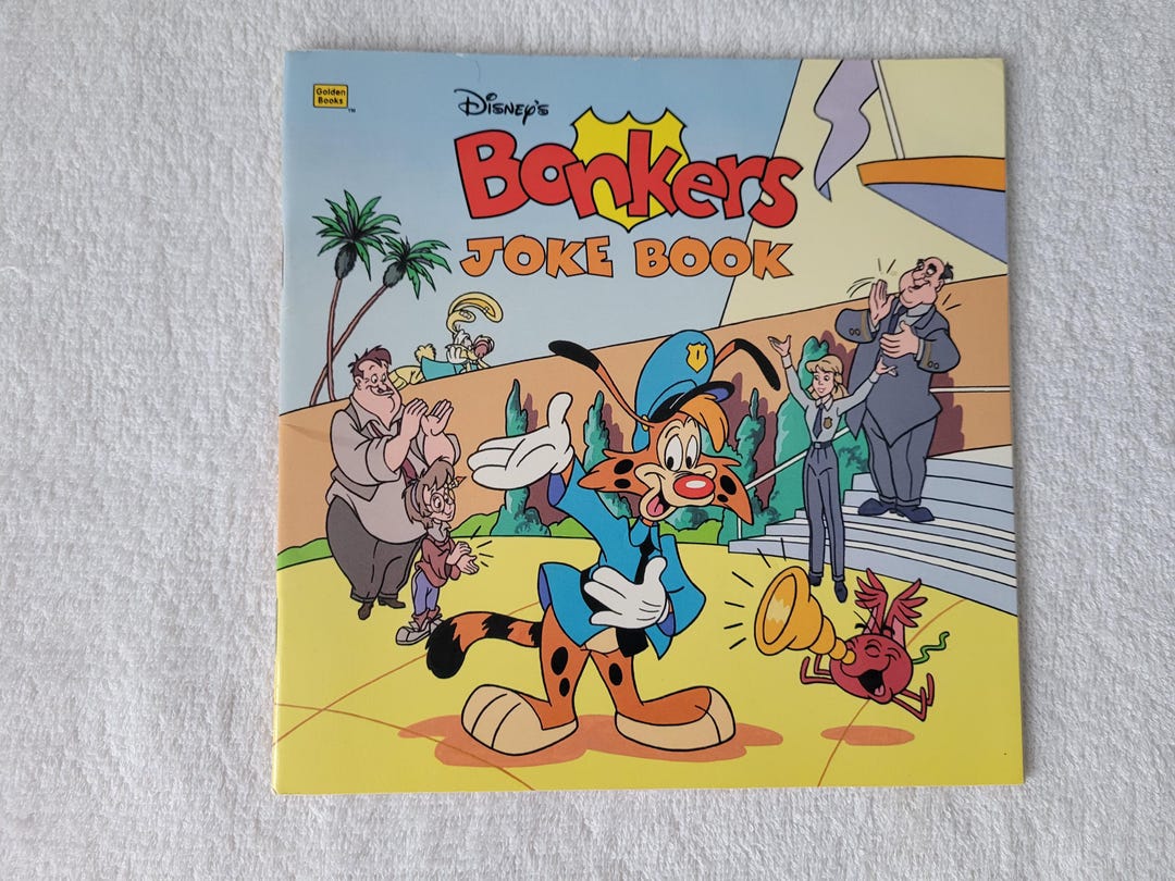 Disneys Bonkers Joke Book, Vintage Softcover Book, Golden, 1995 - Etsy