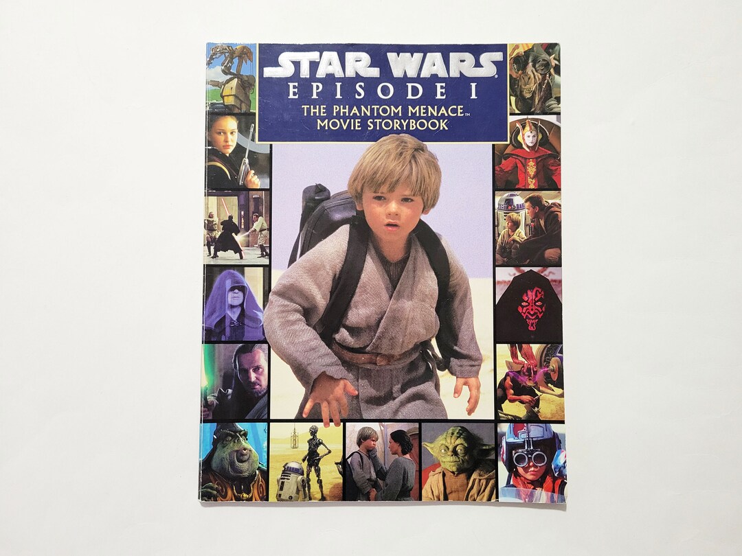 Star Wars Episode I the Phantom Menace Movie Storybook Vintage ...