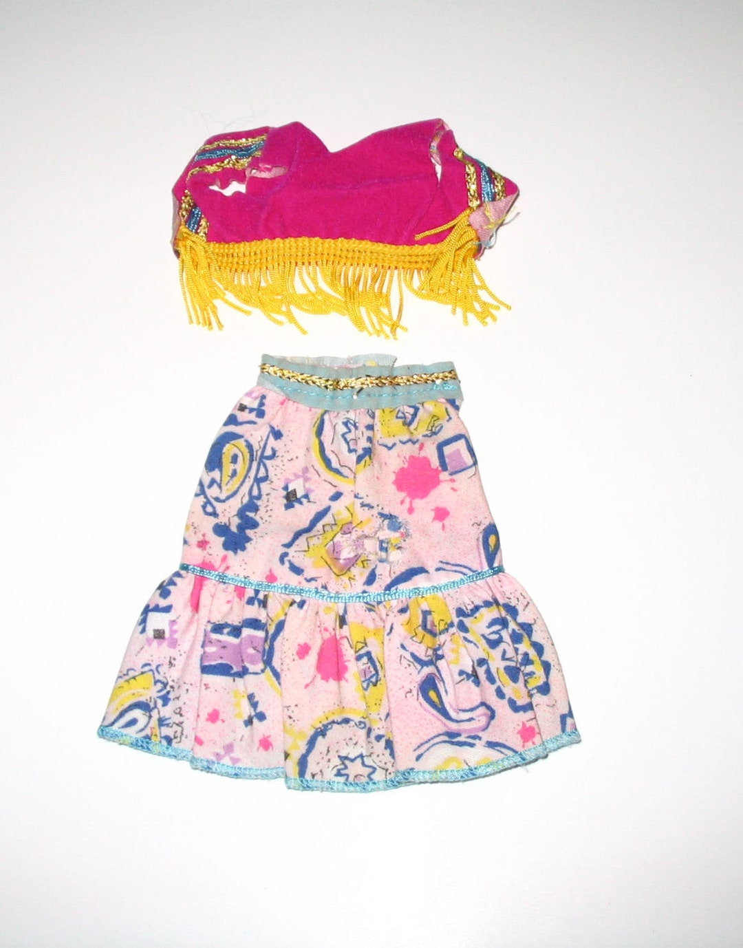 Barbie Western Fun Fashions, Skirt & Vest, Vintage Doll Clothes, #9951 ...