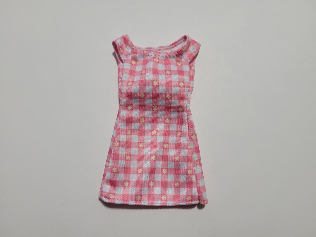 Barbie Newborn Pups Pink Checkered Dress Doll Clothes Mattel - Etsy