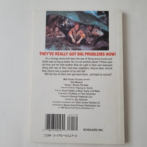 Honey, I Shrunk the Kids Vintage Softcover Book Movie Tie-in 1989 ...