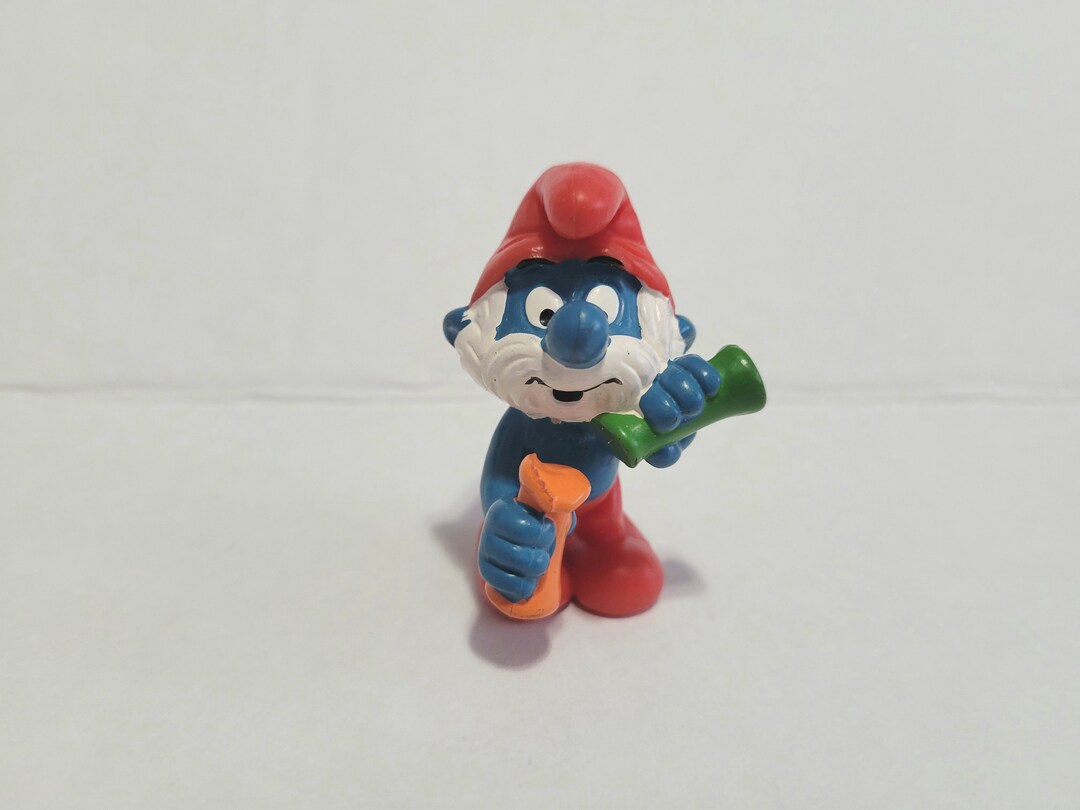 Vintage Smurfs: Laboratory Papa Smurf PVC Toy Figure 20164 - Etsy