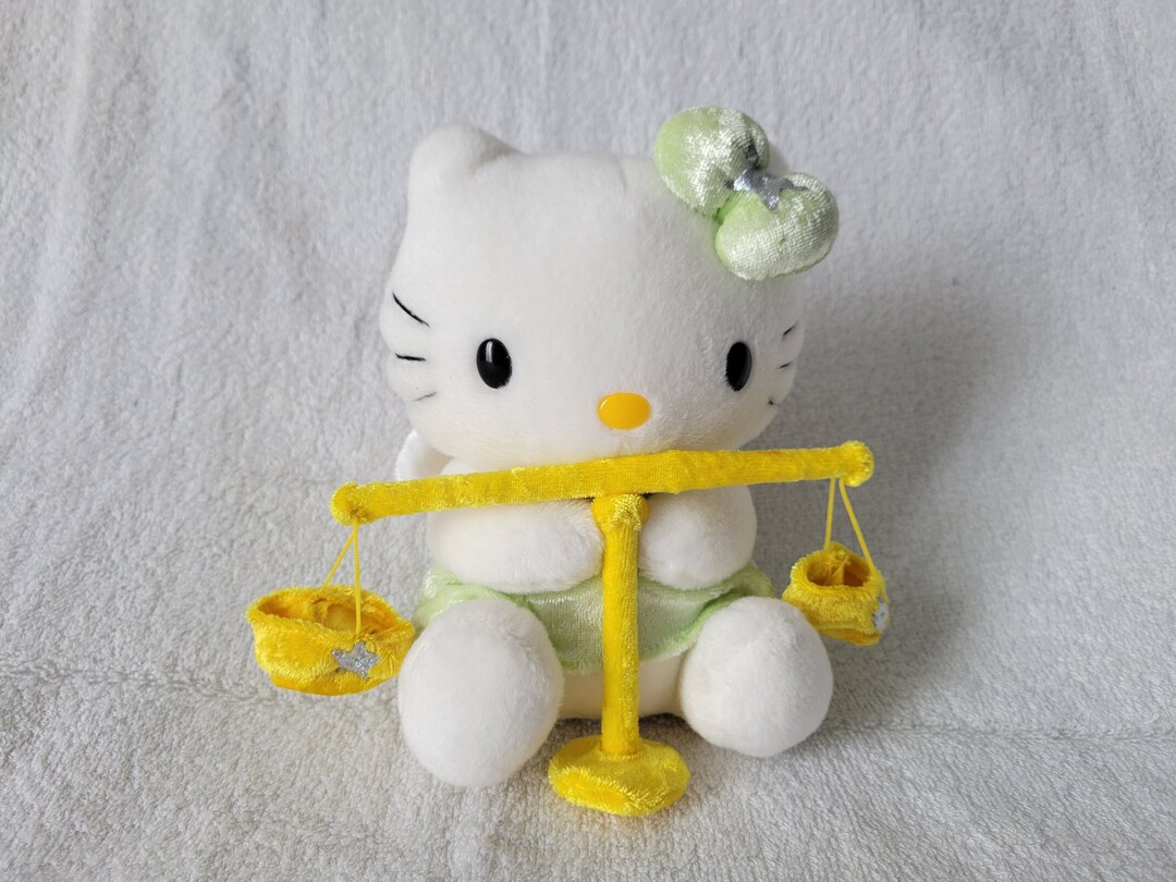 Hello Kitty, Libra, Vintage Plush Stuffed Animal Toy, Astrology ...