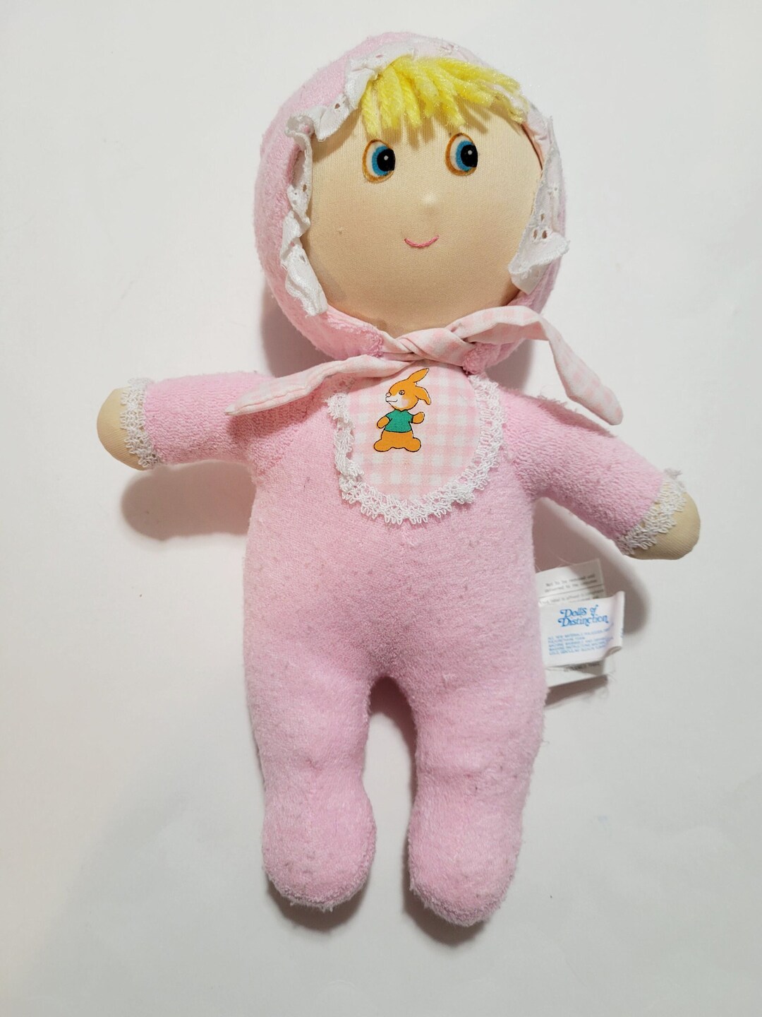 Knickerbocker Dolls of Distinction Vintage Baby Plush Toy Doll Pink ...