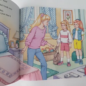 Barbie, Lets Have a Sleepover, Vintage Softcover Book, Mattel, Golden ...
