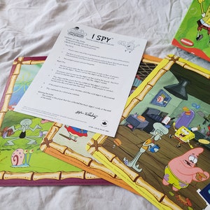 Spongebob Squarepants I Spy Board Game COMPLETE nickelodeon / Viacom - Etsy