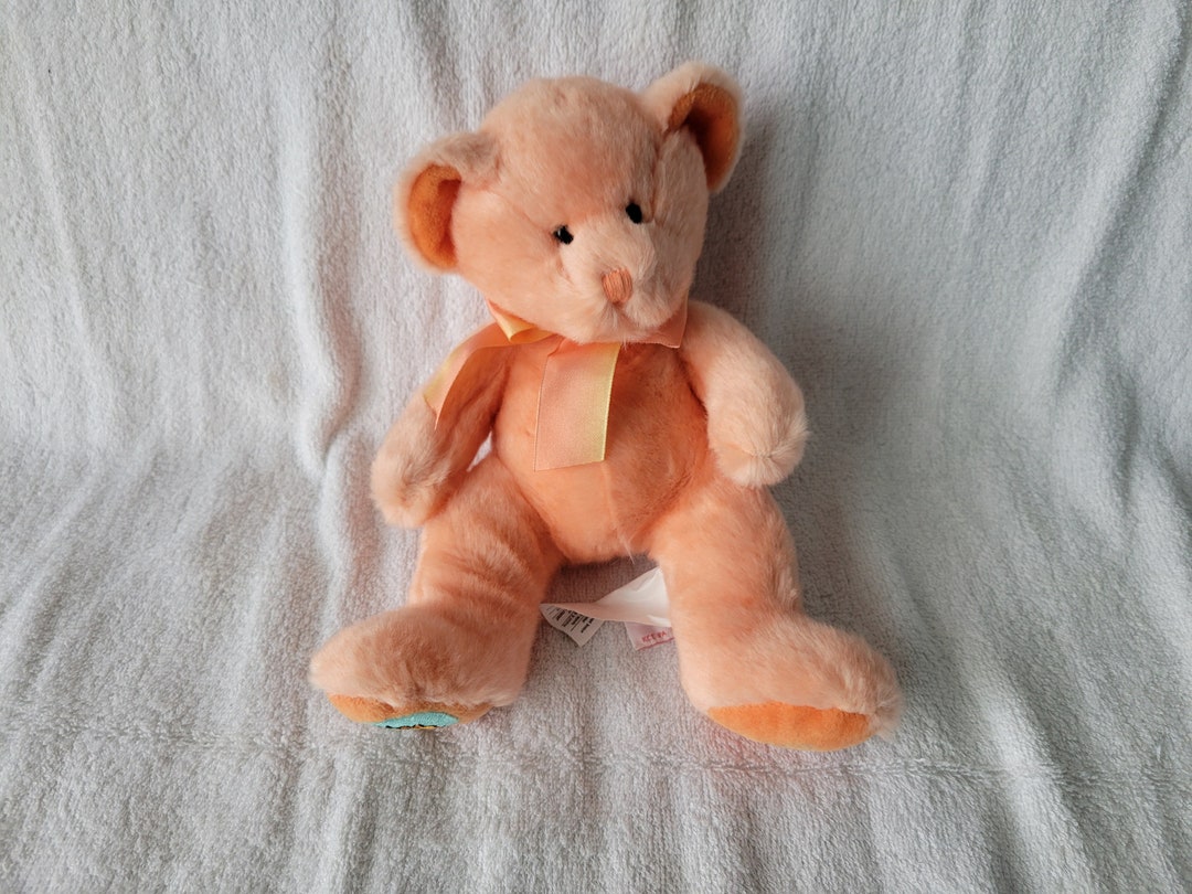 Russ Star Scopes Leo, Plush Stuffed Animal Bear, Peach Orange ...