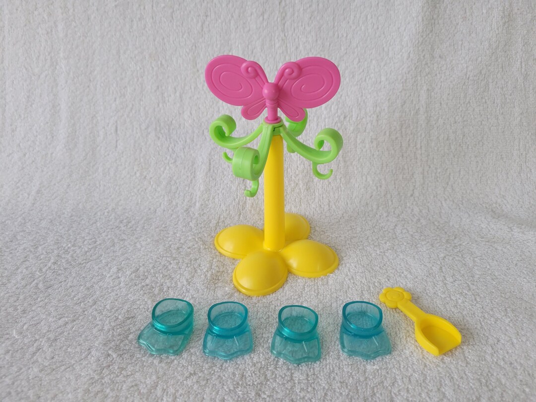 G3 My Little Pony, MLP, Spinning Clothes Rack, 4 Blue Flipper Shoes, 1 ...