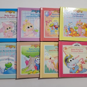 Muppet Babies Vintage Hardcover Weekly Reader Books Baby Piggy Kermit ...