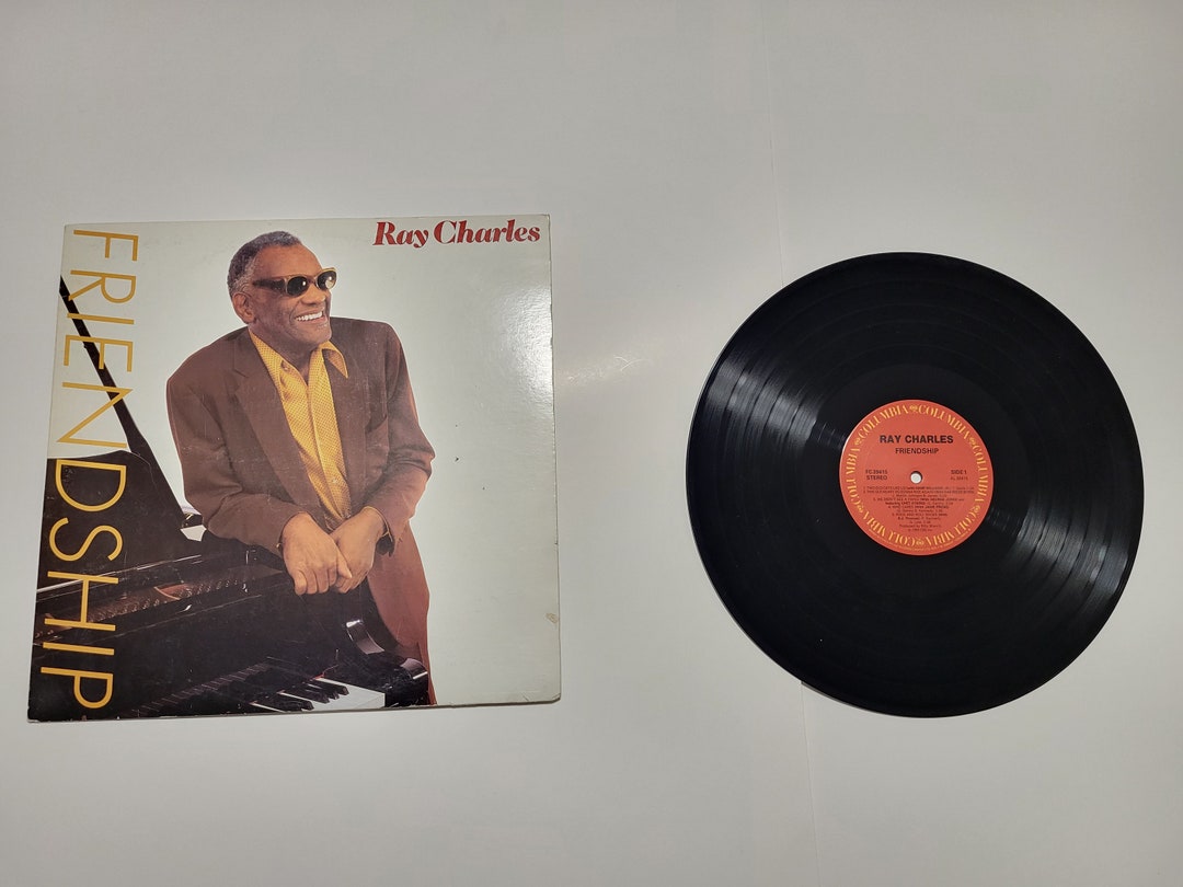 Ray Charles Friendship Vintage 12 Inch Vinyl Record Columbia 1984 - Etsy