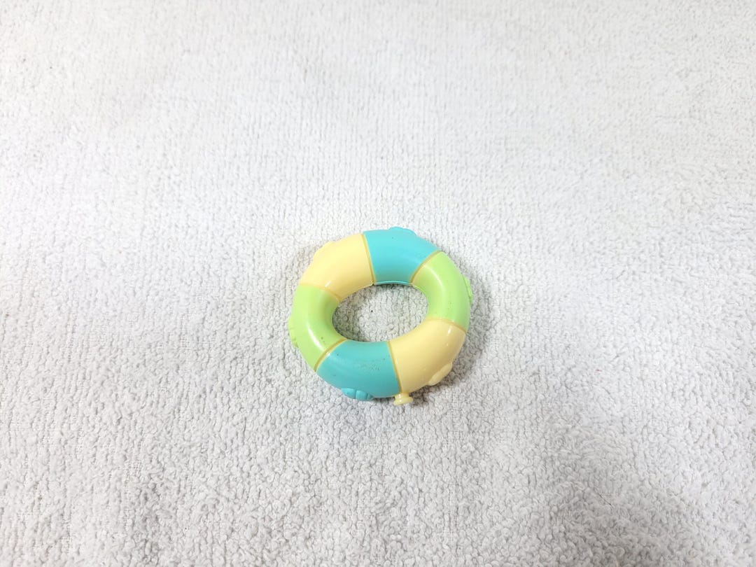 Littlest Pet Shop, LPS, Blue, Green & Yellow Life Preserver Swim Ring ...