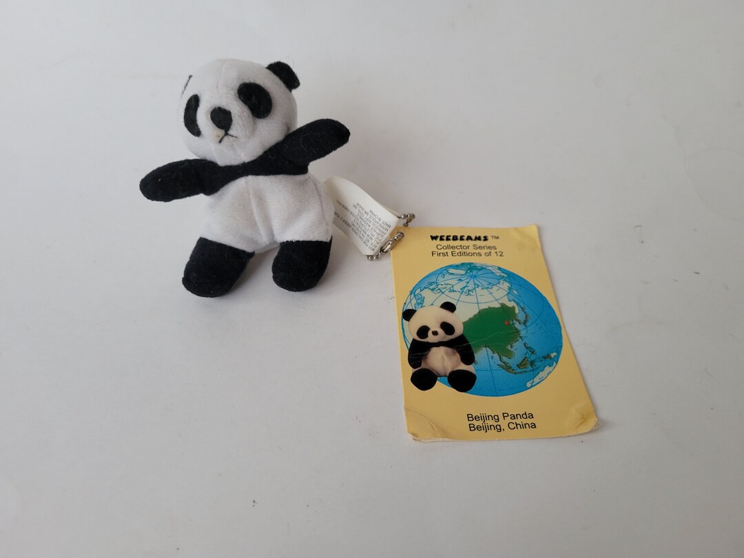 Weebeans, Beijing Panda, Collector Series, Beanbag, Mini Plush Toy Bear ...
