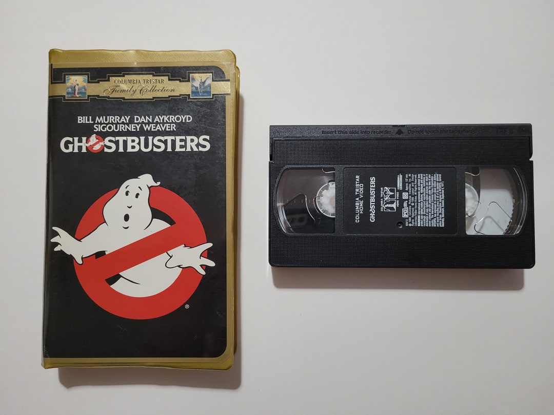 Ghostbusters Vintage VHS Tap Movie Gold Clamshell Columbia Tristar 1996 ...