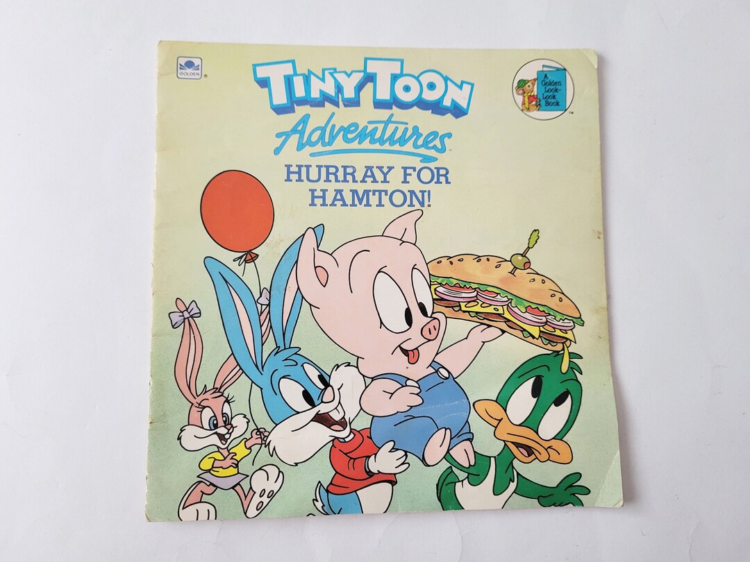 Tiny Toon Adventures Hurray for Hamton! Vintage Book 1990 Golden - Etsy