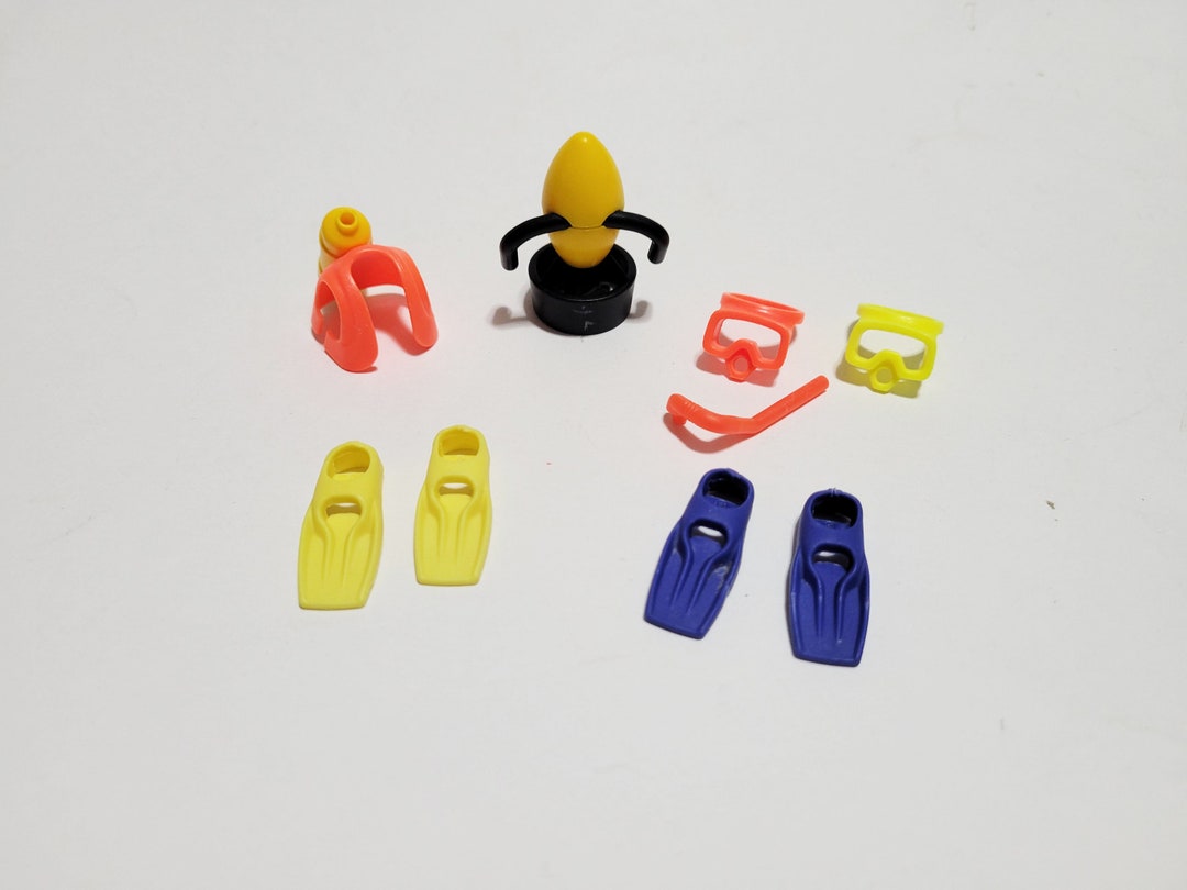Playmobil Scuba Diver Toy Parts Accessories Snorkel, Flippers, Goggles ...