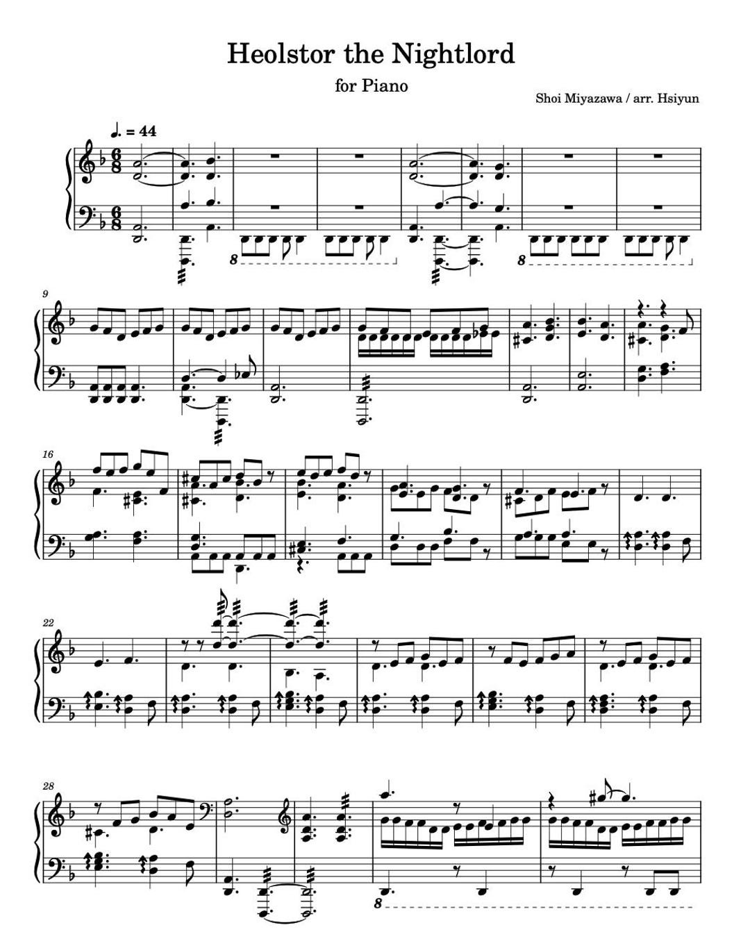 Heolstor the Nightlord From “elden Ring: Nightreign” Piano Sheet Music ...