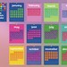Pop Dots Calendar | 2026 Calendar With Notes, Colorful Calendar, Bold ...