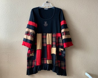 Patchwork Tunic - Etsy