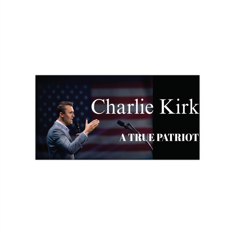 Charlie Kirk Bumper Stickers, Patriotic Car Decals, Vehicle Stickers ...