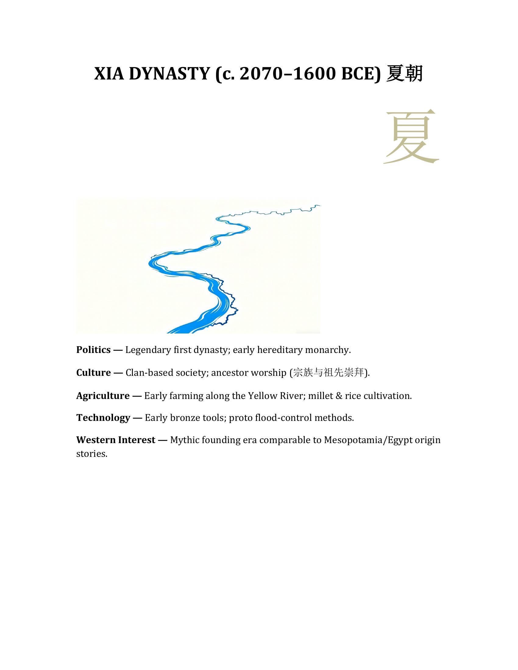 Ancient Chinese History: Xia, Shang, Zhou - Illustrated Learning Pack ...
