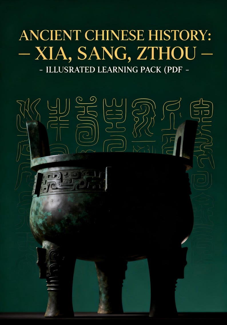 Ancient Chinese History Illustrated Learning Pack: Xia, Shang, Zhou ...