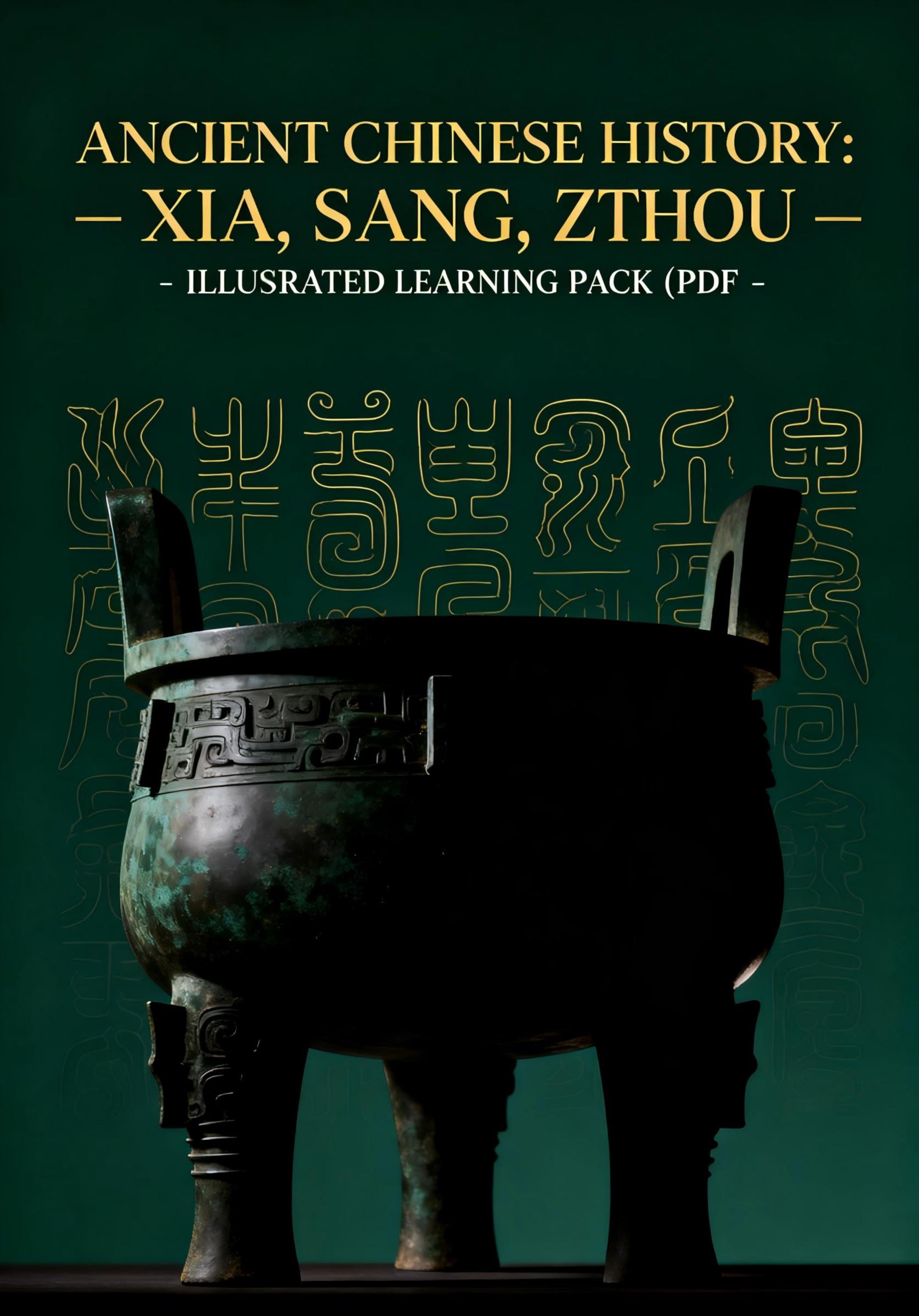 Ancient Chinese History Illustrated Learning Pack: Xia, Shang, Zhou ...