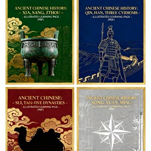 Ancient Chinese History Illustrated Learning Pack: Xia, Shang, Zhou ...
