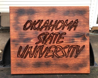 Oklahoma State Wood Signs - Etsy