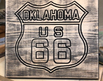 Route 66 Wooden Sign | Etsy