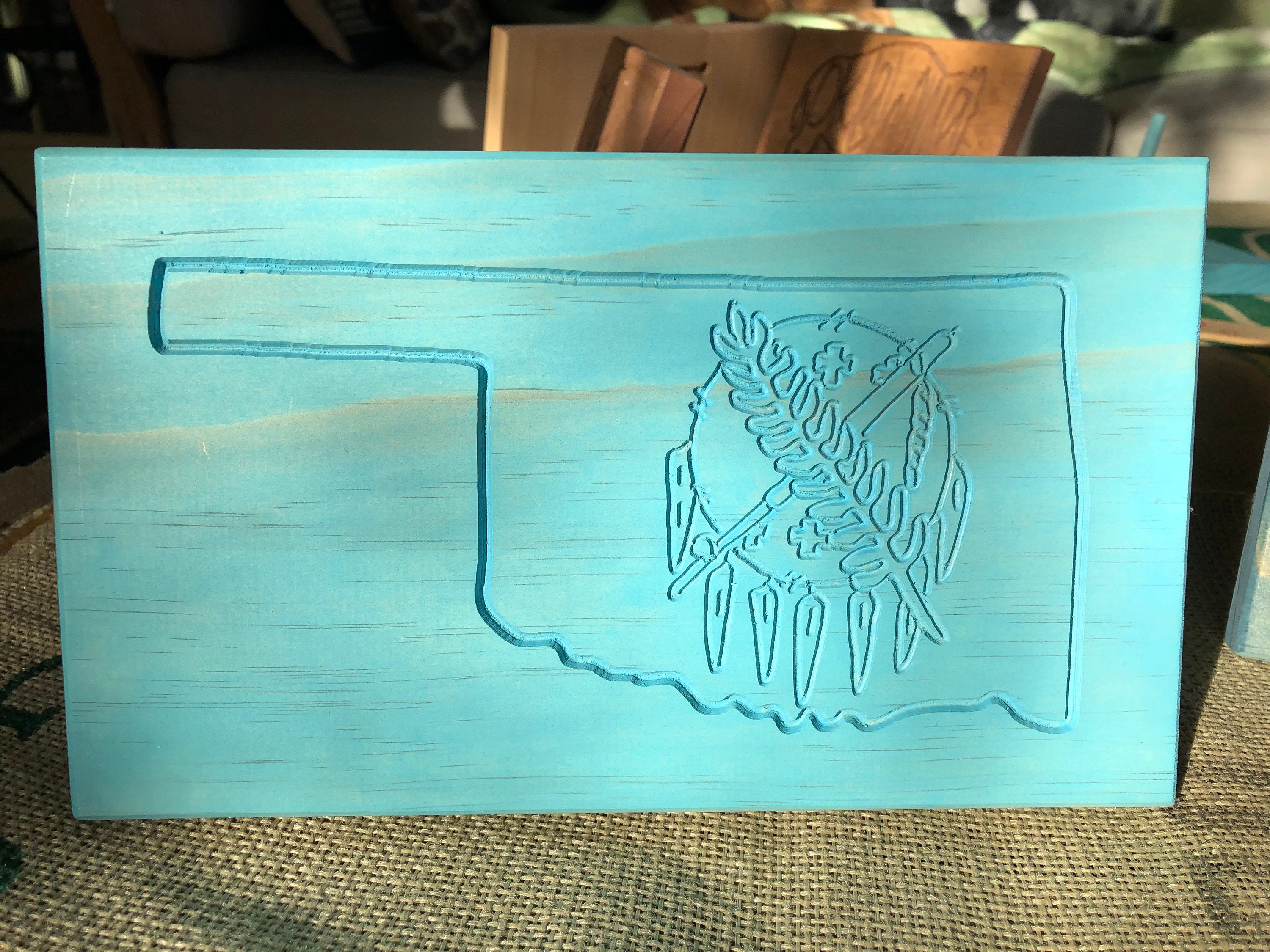 Oklahoma With Osage Shield - Etsy