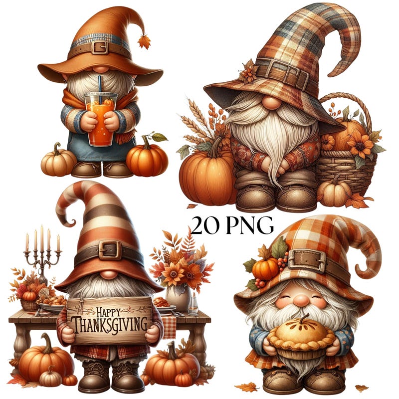 Thanksgiving Gnome - Etsy